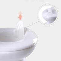 China EN71 Certified Baby Toilet Potty Custom Logo Accepted Blue Pink White Pure Color Toilet Trainer for sale