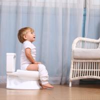 China EN71 Certified Baby Toilet Potty Custom Logo Accepted Blue Pink White Pure Color Toilet Trainer for sale
