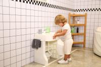China 36*44.5*36cm Simulated Baby Wash Basin Adjustable Height for sale