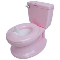 China Pink and White Baby Potty Toilet with Customized Logo EN71 Certified Pure Color Design for sale