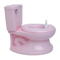 China Pink and White Baby Potty Toilet with Customized Logo EN71 Certified Pure Color Design for sale