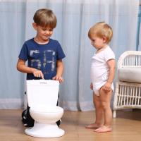 China White Baby Potty Toilet with EN71 Test Certification - Printed Design for sale
