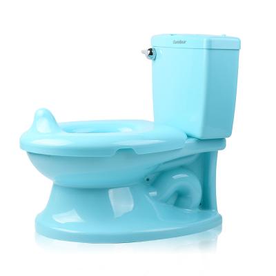 China Custom Logo Print Blue Baby Potty Toilet with EN71 Certified Materials for sale