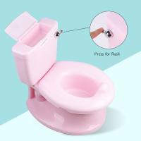 China Custom Logo Print Blue Baby Potty Toilet with EN71 Certified Materials for sale