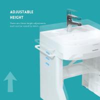 China Safe Plastic White Children'S Bathroom Sink Baby Washstand Easy Installation for sale