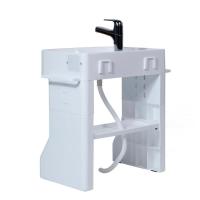 China Children Size Plastic Wash Basin With Stand Free Standing Pedestal for sale
