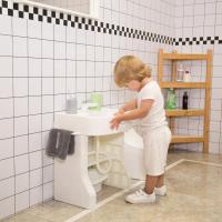 China Children Size Plastic Wash Basin With Stand Free Standing Pedestal for sale