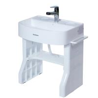 China CPC Baby Wash Basin Plastic Free Standing Pedestal Children Size Shampoo Sink for sale