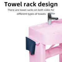 China Simulated Baby Bathroom Hand Washing Basin Child Size Sink With Plastic Stand for sale