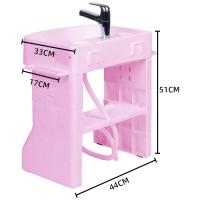 China Simulated Baby Bathroom Hand Washing Basin Child Size Sink With Plastic Stand for sale