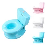 China Toilet Trainer Baby Potty Chair Blue/White/Pink Print Design EN71 Test Certified for sale