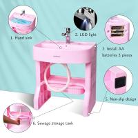 China Customized Logo Plastic Toddler Wash Basin Sink For Training Washtable for sale