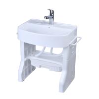 China Ouninbear Sink Kids Wash Basin Plastic With Light And Water Tank In White for sale