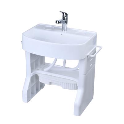 China Ouninbear Sink Kids Wash Basin Plastic With Light And Water Tank In White for sale