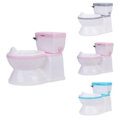 China Eco Friendly Baby Potty Toilet with EN-71 Certificate in Gray/Pink/Blue Print Pattern for sale