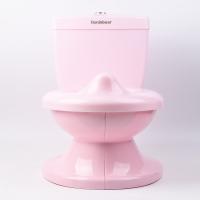 China Unisex Baby Potty Toilet with Custom Logo EN71 Test Certified Print Pattern Pink/Blue/White Colors for sale