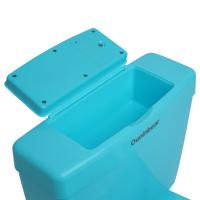 China Blue Baby Potty Toilet Simulation Seat Lightweight PP Infant Care Training Potties for sale