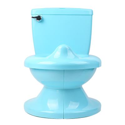 China Solid White Blue Pink Children Simulation Toilet with Flushing Sound for sale