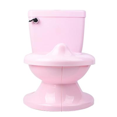 China Simulation Baby Training Potty with Flushing Sound White Blue Pink Children Toilet EN71 Certified for sale