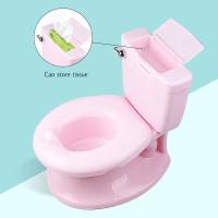 China Simulation Baby Training Potty with Flushing Sound White Blue Pink Children Toilet EN71 Certified for sale
