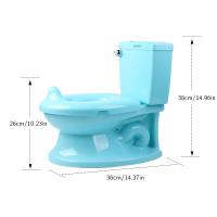 China Simulation Baby Training Potty with Flushing Sound White Blue Pink Children Toilet EN71 Certified for sale