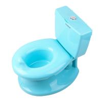 China Certified Baby Toilet Potty with Flushing Sound White Blue Pink Kids Potty Trainer EN71 Tested for sale