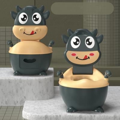 China Cow Shape Customized Logo Dark Green Red Potty Training Toilet for sale