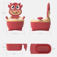 China Cow Shape Customized Logo Dark Green Red Potty Training Toilet for sale
