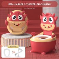 China Cow Shape Customized Logo Dark Green Red Potty Training Toilet for sale