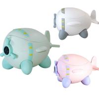 China Custom Logo Airplane Cartoon Baby Training Potty in White/Blue/Pink Colors for sale