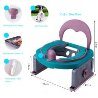 China Black Kids Portable Baby Potty Training Toilet for Outdoor Camping Car Travelling for sale
