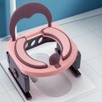 China Black Kids Portable Baby Potty Training Toilet for Outdoor Camping Car Travelling for sale