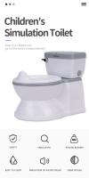 China Eco Friendly Plastic Travel Potty Training Ladder in Gray/White for sale