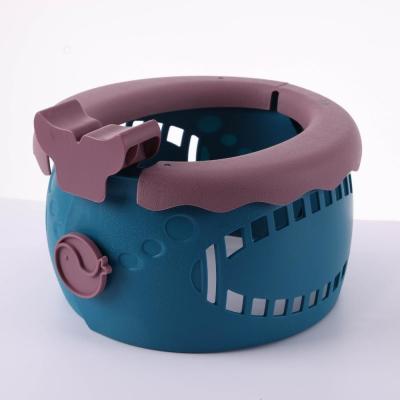 China Solid Serenity Blue Sakura Pink Baby Toilet Potty Seat in PP TPE Bulk Packing 24pcs/Carton for sale