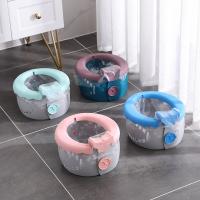 China Solid Serenity Blue Sakura Pink Baby Toilet Potty Seat in PP TPE Bulk Packing 24pcs/Carton for sale