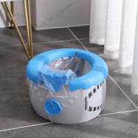 China Custom Logo Baby Toilet Potty in Serenity Blue Ocean Friendly PP TPE for Potty Training for sale