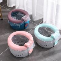 China Custom Logo Baby Toilet Potty in Serenity Blue Ocean Friendly PP TPE for Potty Training for sale