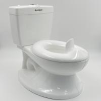 China Eco Friendly Plastic Baby Potty Toilet with Custom Logo Simulation Design EN-71 Certified Lightweight for sale