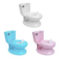 China Customized Logo Eco Friendly Printed Baby Potty Toilet in Blue Pink White Color for sale