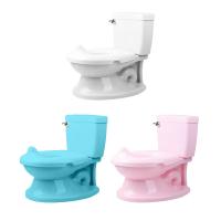 China Customized Logo Eco Friendly Printed Baby Potty Toilet in Blue Pink White Color for sale