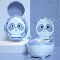 China Blue Panda Cartoon Baby Training Potty with Custom Logo EN71 Certified for sale