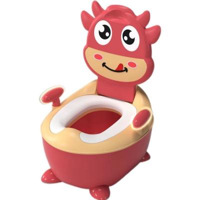 China Cow Shape Dark Green Red Baby Training Potty with EN71 Test Certificate for sale