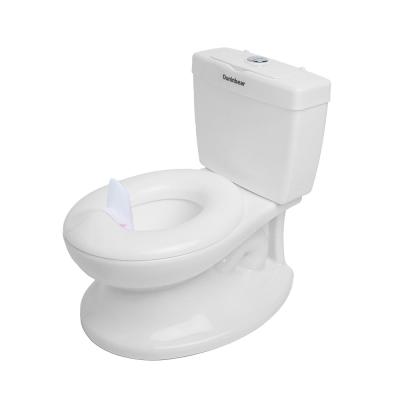 China EN71 Certified Plastic Kids Toilet in White Pink Blue Ergonomic Design for sale