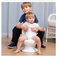China EN71 Certified Plastic Kids Toilet in White Pink Blue Ergonomic Design for sale