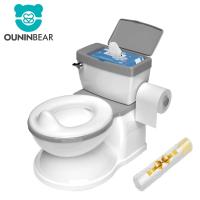 China Grey/Pink/Blue Print Baby Potty Toilet Trainer EN-71 Certified Eco Friendly Carton Potty Seat for sale