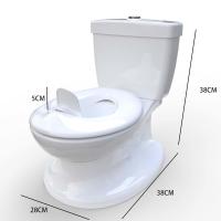 China Eco Friendly Blue Pink White Print Kids Potty Toilet Trainer with Customized Packing and Logo for sale