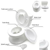 China Eco Friendly Blue Pink White Print Kids Potty Toilet Trainer with Customized Packing and Logo for sale