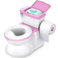 China Eco Friendly Print Baby Potty Toilet Trainer in Grey/Pink/Blue - EN-71 Certified for sale