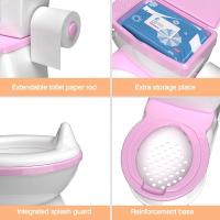 China Eco Friendly Print Baby Potty Toilet Trainer in Grey/Pink/Blue - EN-71 Certified for sale
