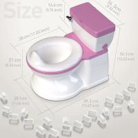 China Eco Friendly Print Baby Potty Toilet Trainer in Grey/Pink/Blue - EN-71 Certified for sale